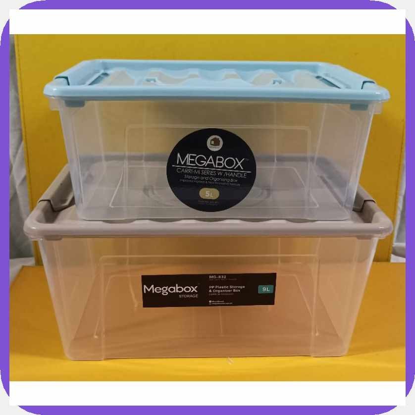 Handy^kp)Megabox_GZ?Storage~o+ Kh+K+M+w+a+Box with Handle 5L / 9L ( MG ...