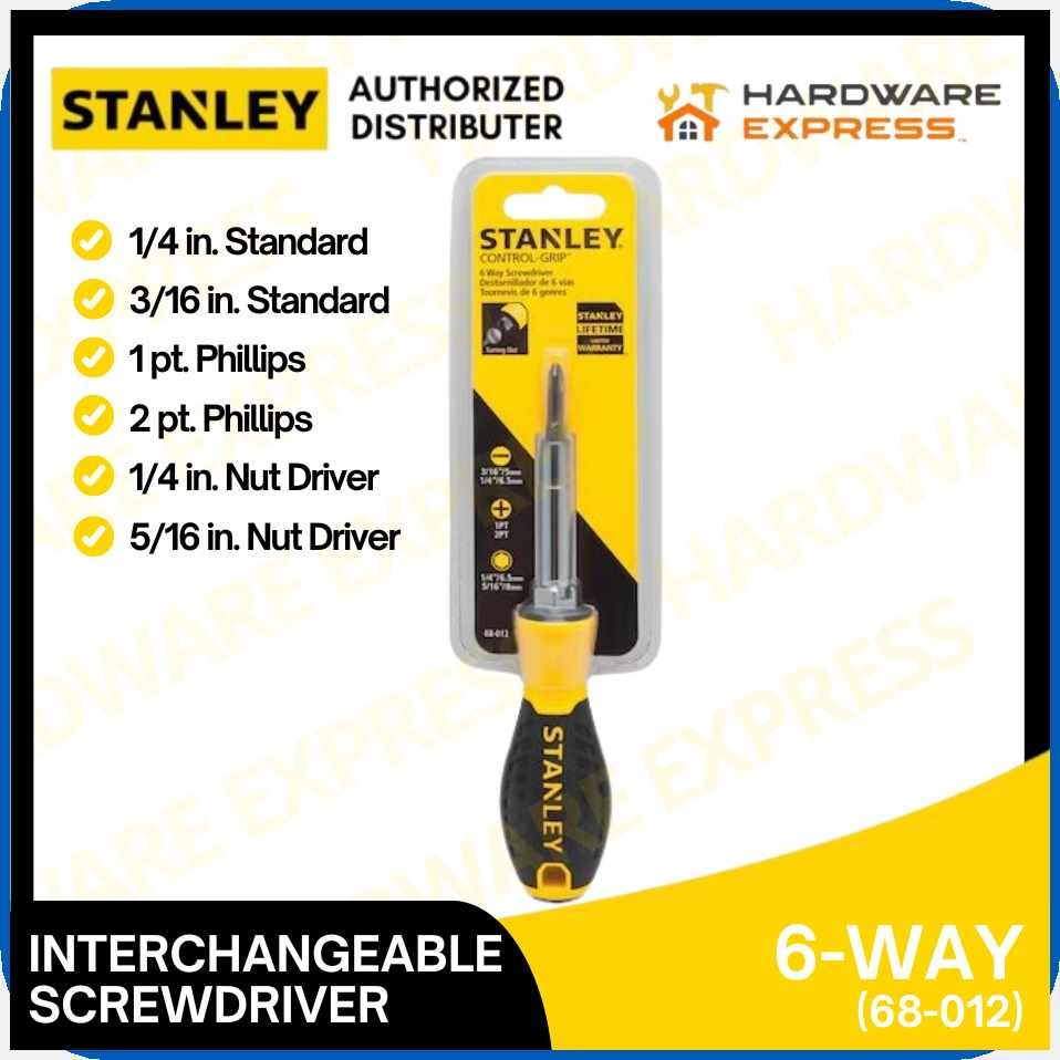 STANLEY_uL>68-012.oy&6-Way+H@q@J@m@K@YK Interchangeable Screwdriver ...