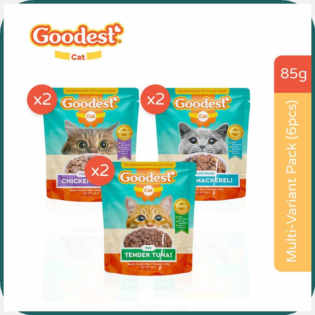 Goodest(Z)Cat+s]Starter=B(Pack|E(of|N(6|Q(Wet|Yi(Cat|pv(Food Pouch (85g ...