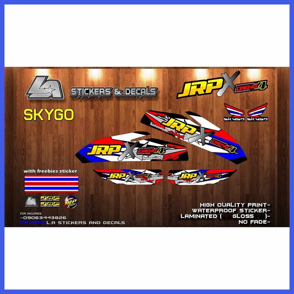 SKYGO(gn DECAL)DI>CUSTOMIZED (TANK AND ENGINE COVER) | Shopee Philippines