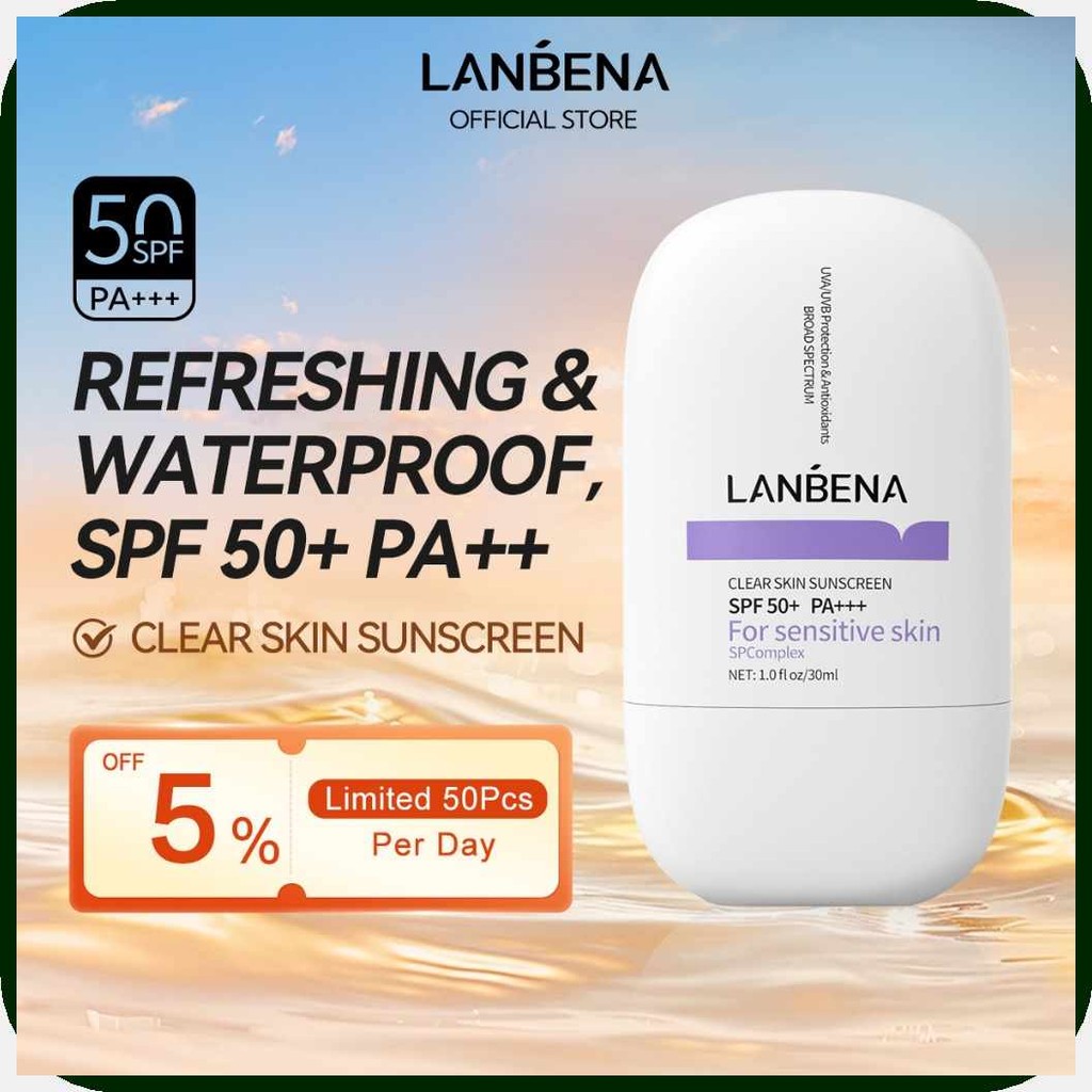 LANBENA)X*Sunscreen%OWClear'oo{Skin