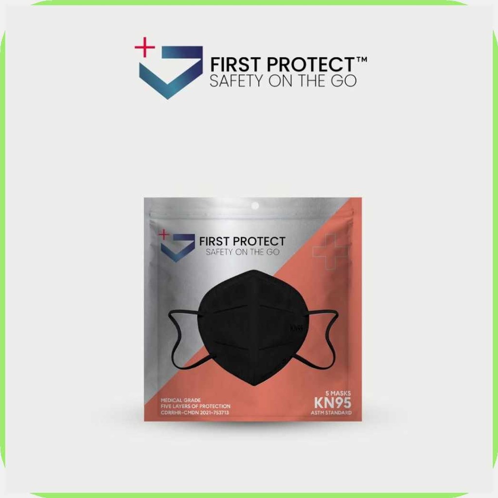 FIRST{W/PROTECT.I;KN95@kJ+PROTECTIVE y+PP+rS+ZI+nt+MASK BLACK BUNDLES ...