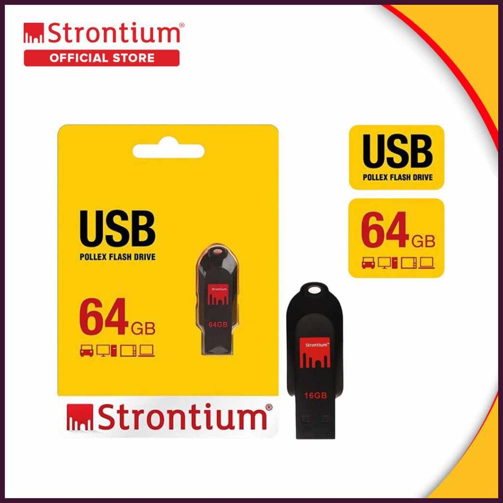 Strontium%OU?Pollex-jL^64GB?l*USB~s*2.0~b*Flash~x*Drive~G*(Black ...