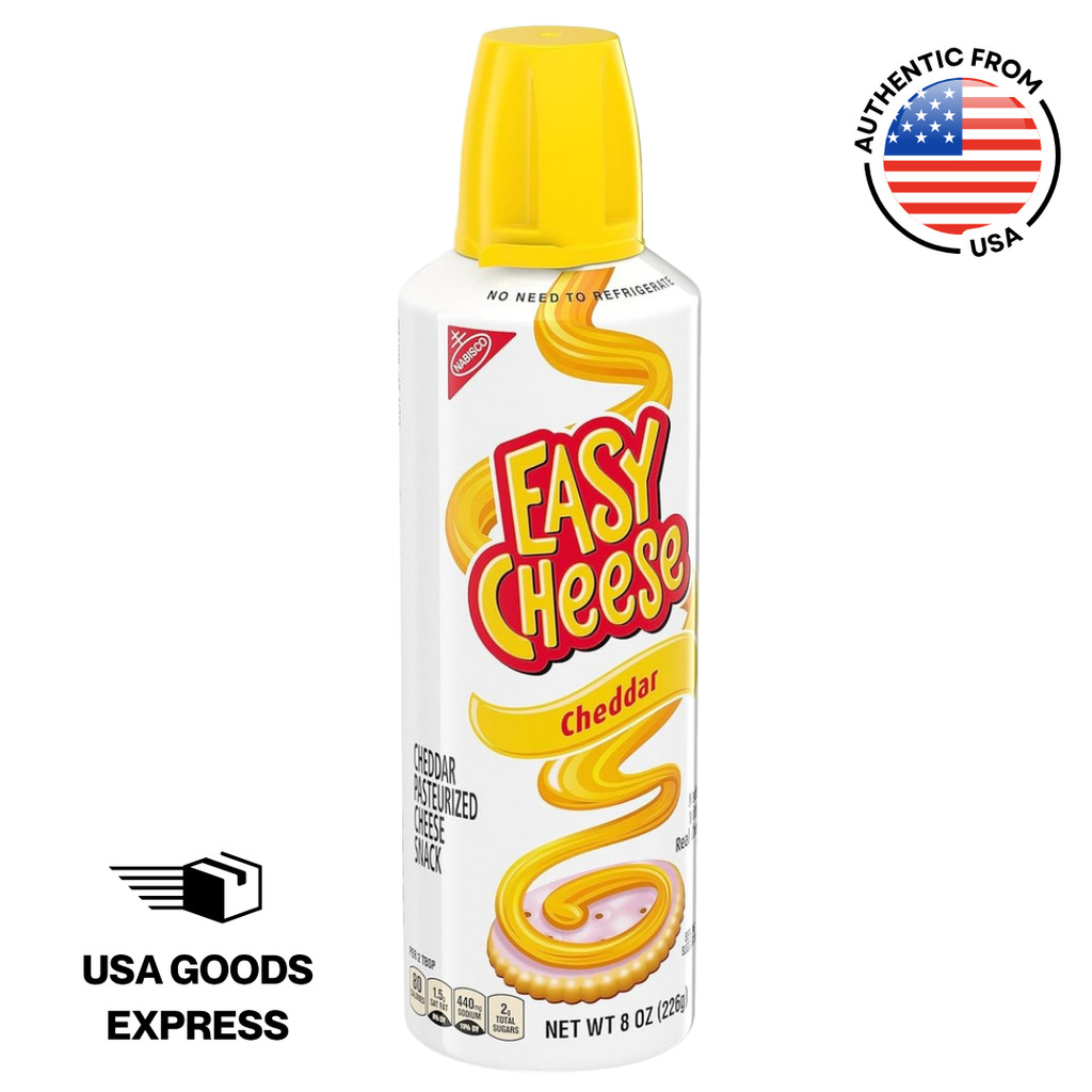 Easy Cheese Cheddar Pasteurized Cheese Snack (226 g) | Shopee Philippines