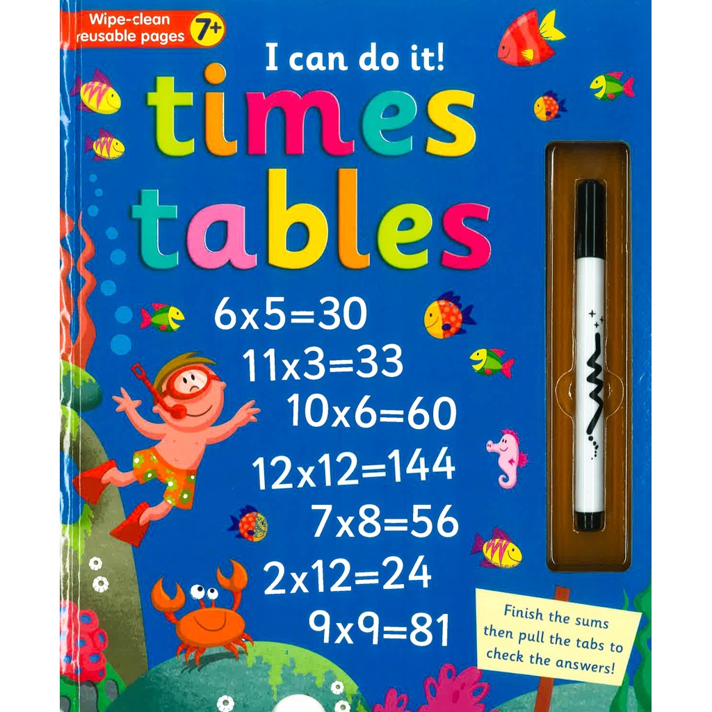 (BBW) WIPE CLEAN : I CAN DO IT! TIMES TABLES BOOK 9781787006317 ...
