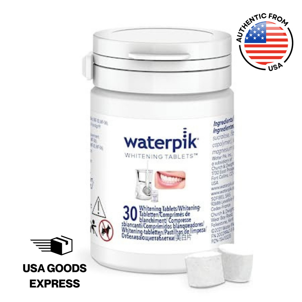 Waterpik Whitening Tablets Water Flosser Handles (30 Count) | Shopee ...