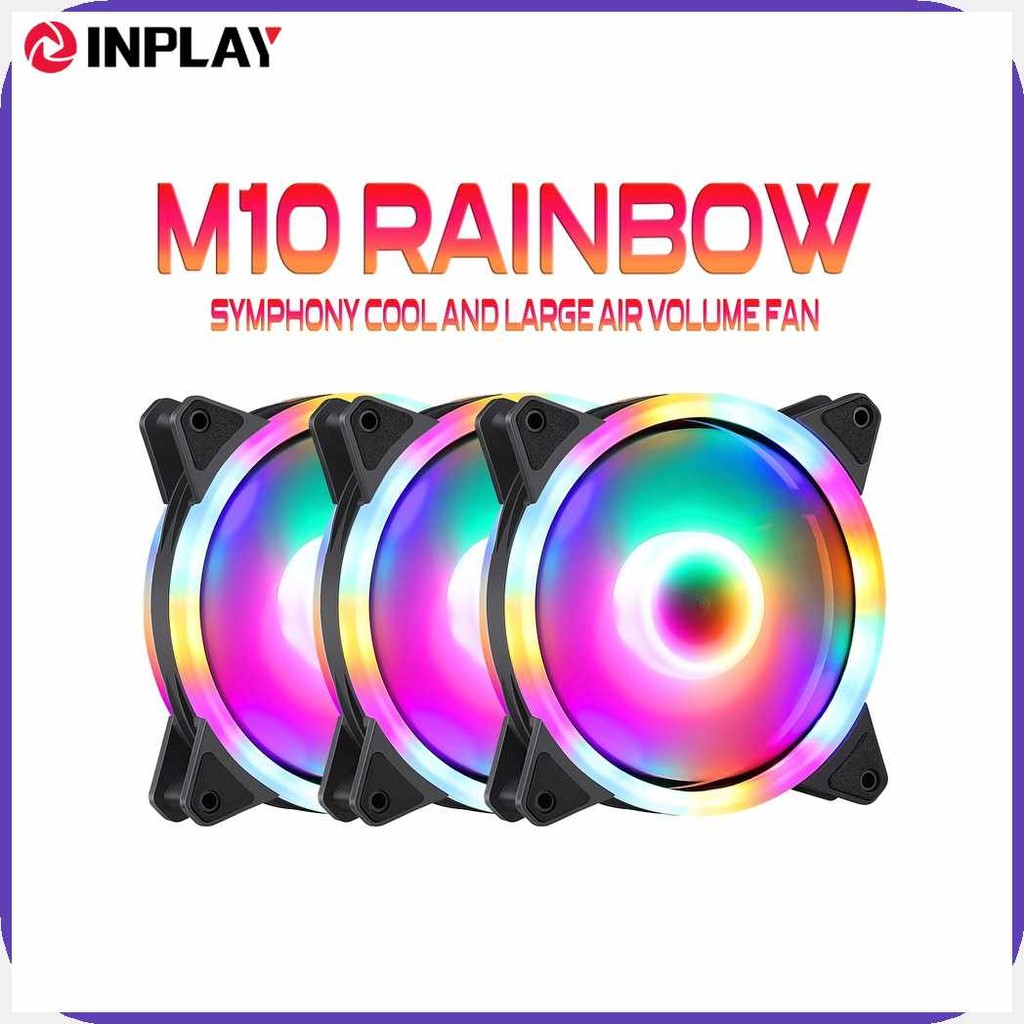 Inplay^kT;M10:ym=RainbowA-RGBe-120mmz-Ledw-Casew-Fan#T.Cooling For Pc ...