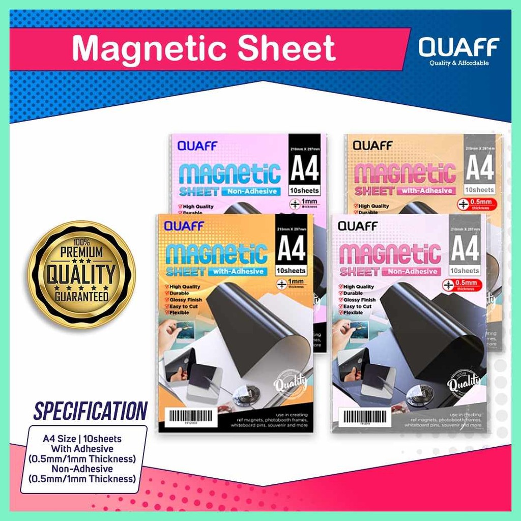 (10sheets).Fe:QUAFF-R-Magnetic-BSheet-tCuttable-Zfor-hDIY-cRef-GMagnet ...