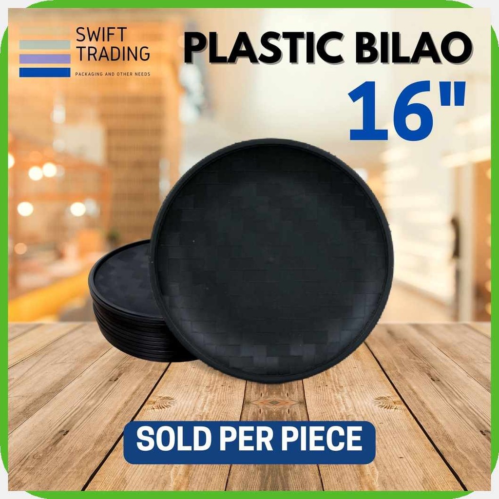 Plastic:m?Bilao(GT:Size~TL?16*JP?inches*DJ?Black*MJ?Bilao*wy?Food*hy ...