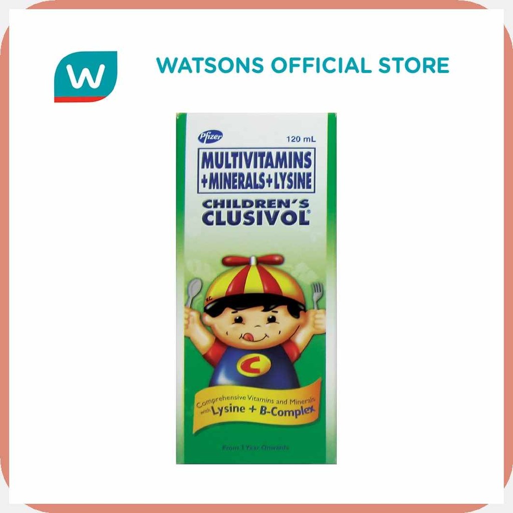 CLUSIVOL)UL,Syrup=sX@120ml;Rc&(Multivitamins`k&+_L%Minerals_i%+_i ...