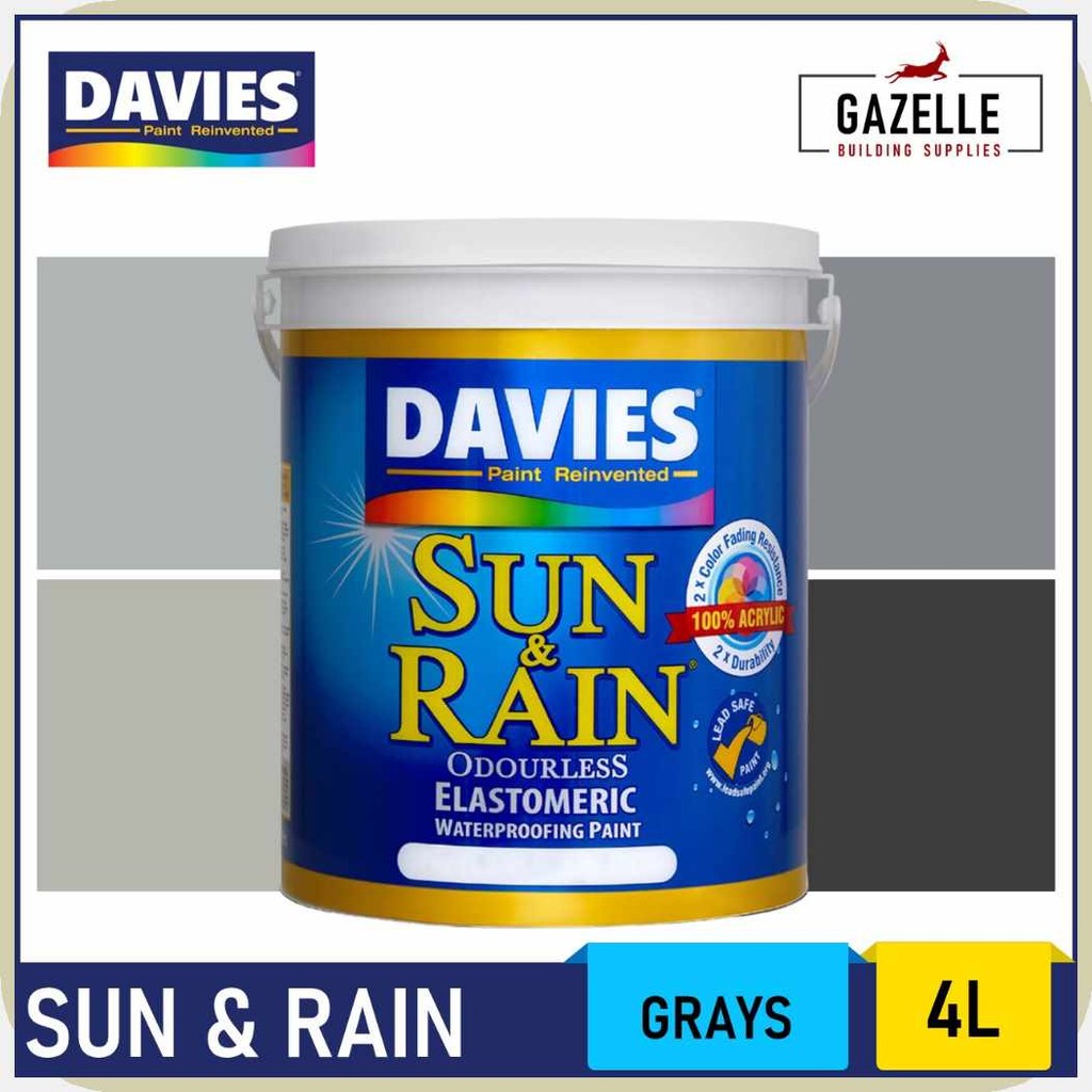 Davies>jd[Sun;f&&`D&Rain`o&Acrylic{c'Elastomeric{Il'Paint{XC'-{NX'Grays ...
