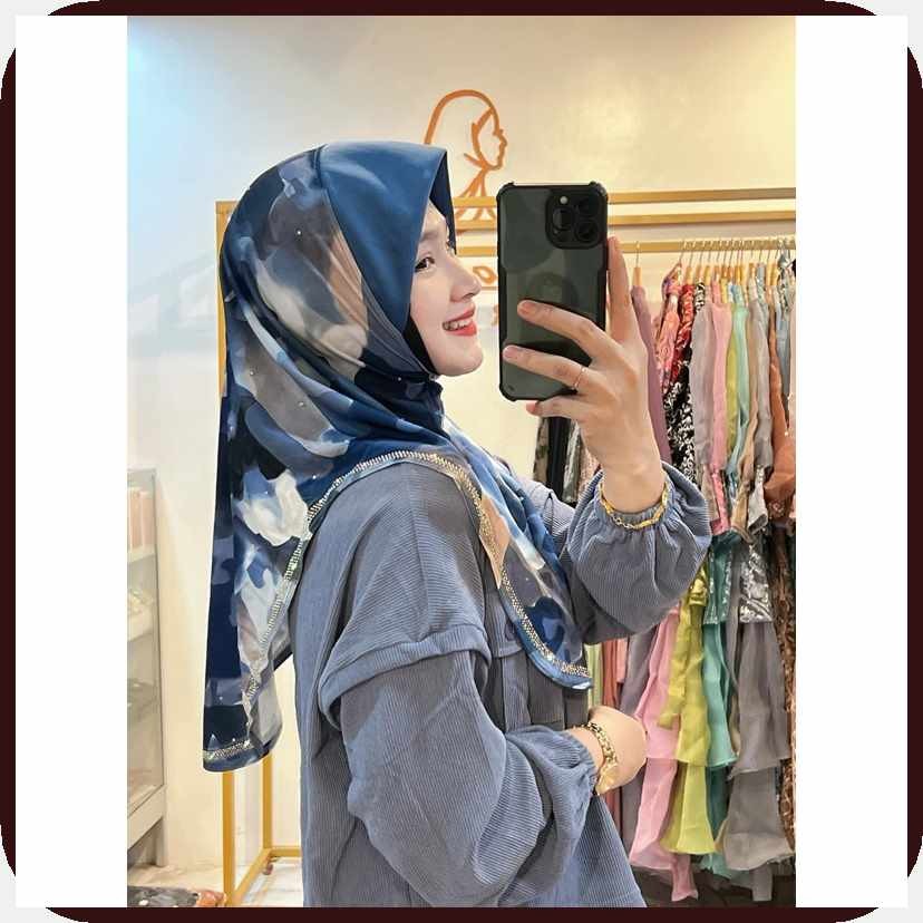 Insant;v'hijab{Y'Inspired{W'Bacarat{TJ'Printed{SL'Moscrepe{Hu'material ...