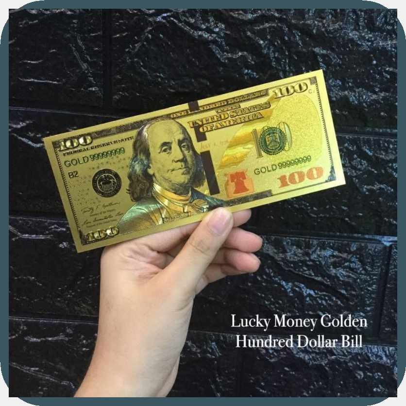 Gold}cY`Foil>NW'Dollar[ln,Bill!DY,Gold!rH-DollariD-BillVK-Luckyc-Money ...