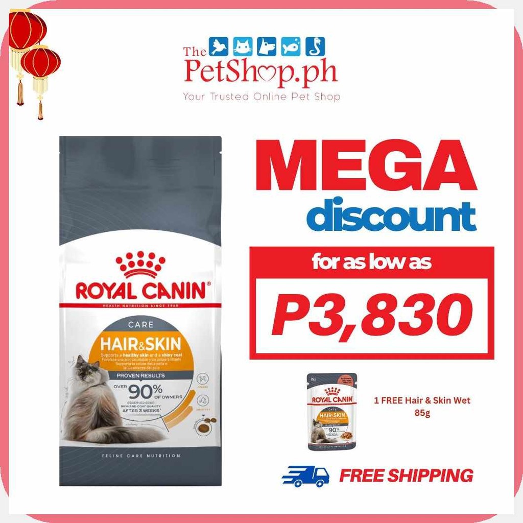 RoyalFc*Canin)I,Hair;JV&&`sW&Skin`GY&Care`Hm&10kg`jv&Adult`rK& (FREE 1 ...