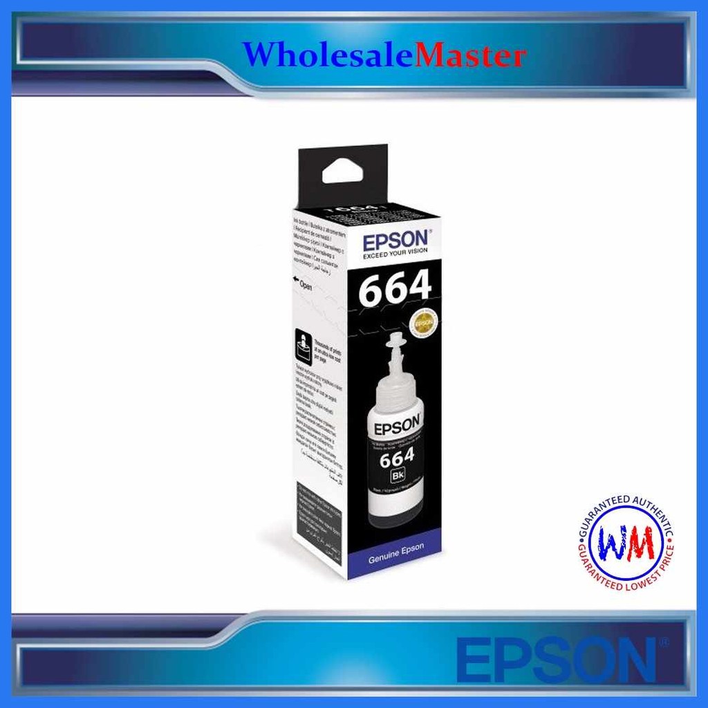 Genuine-MP{Epson]FQ=T6641|NS)70ml}Kp)Bottle}Jb)Ink}dS)Black | Shopee ...