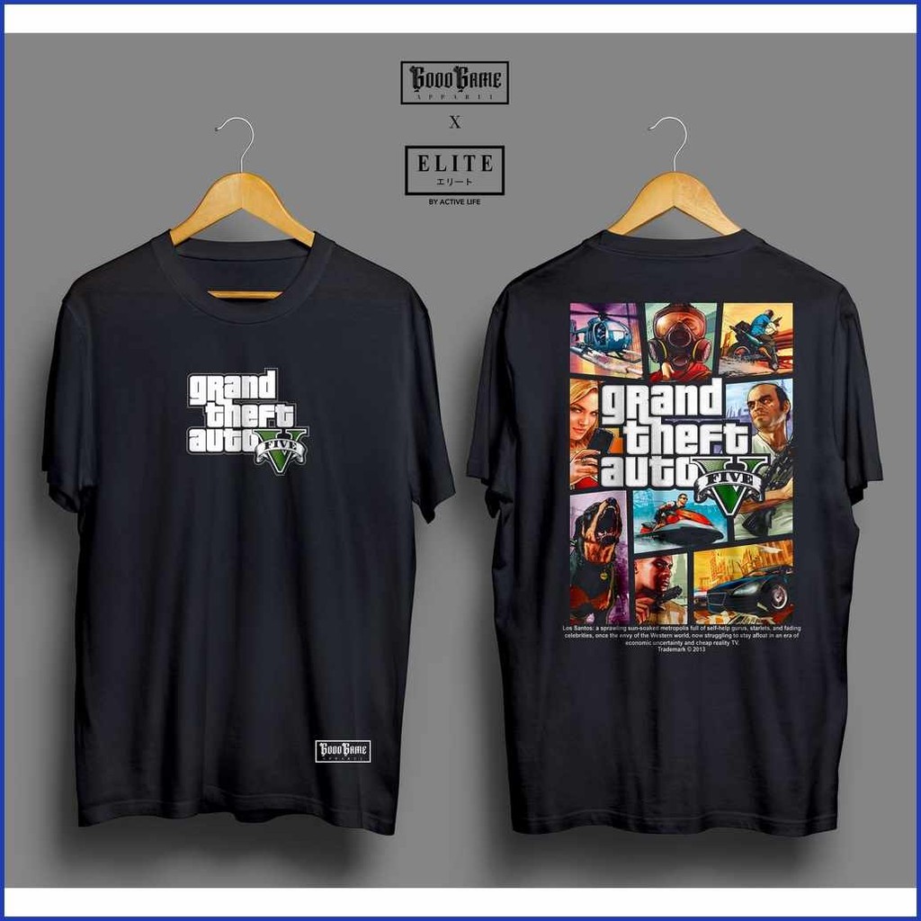 Oversized;h,Eliter.eP_Shirt@C+GTA B+E+I+K+W+Grand Theft Auto 5 T-shirt ...