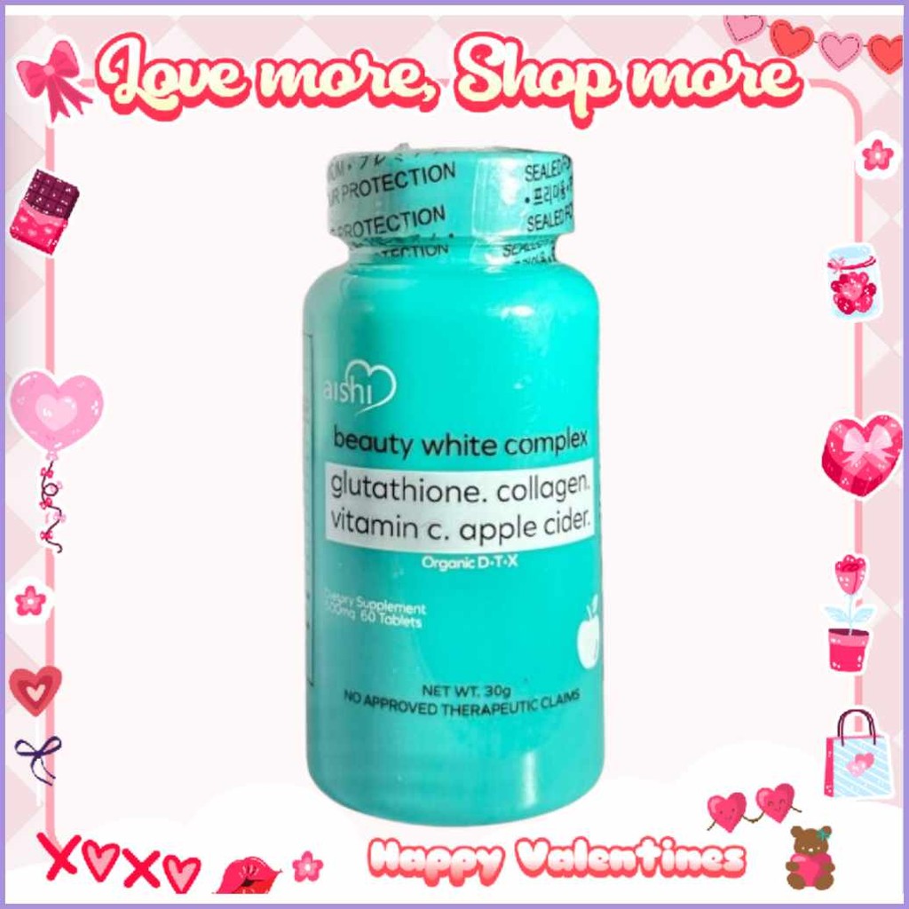 Aishi:nq_Beauty:Ad_White;Pc`Complex;cM`Glutathione;mZ`(60;Mg`chewable ...