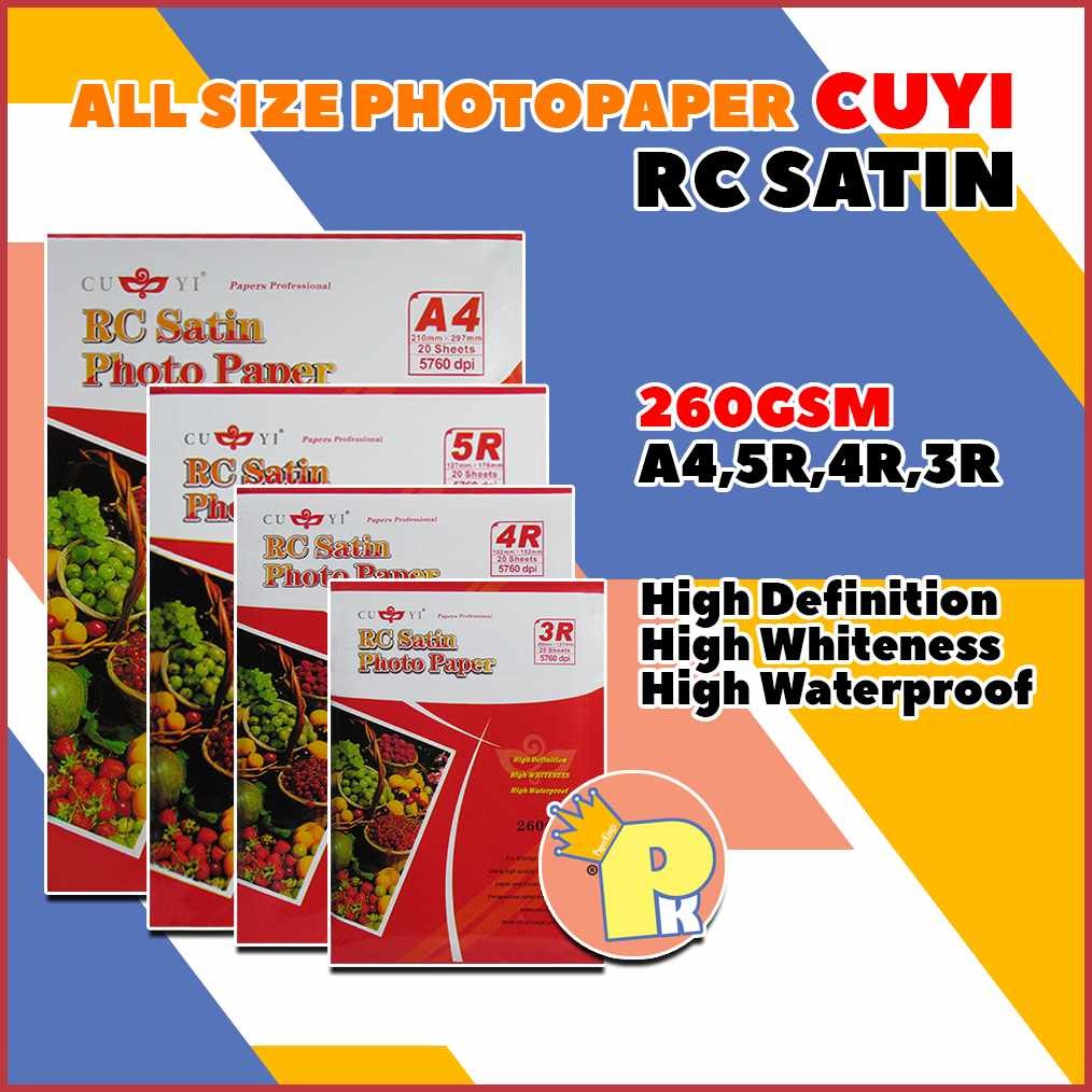 A4=e^3R!R4RS-5RI-sizea-CUYID-RCR-Satinz-260gsm photo paper, High ...