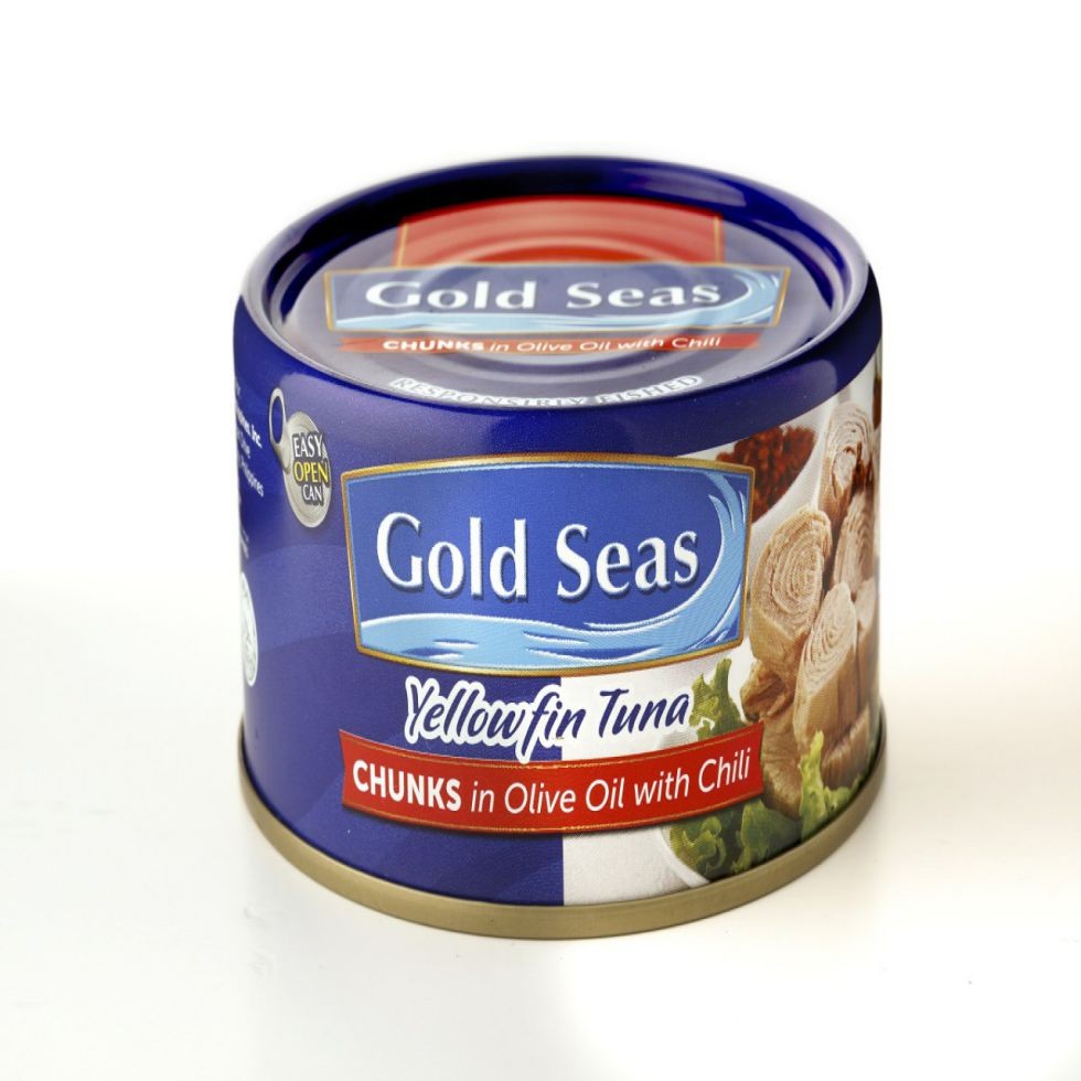 Gold Seas Yellow Fin Tuna Chunks In Olive Oil With Chili 185g | Shopee ...