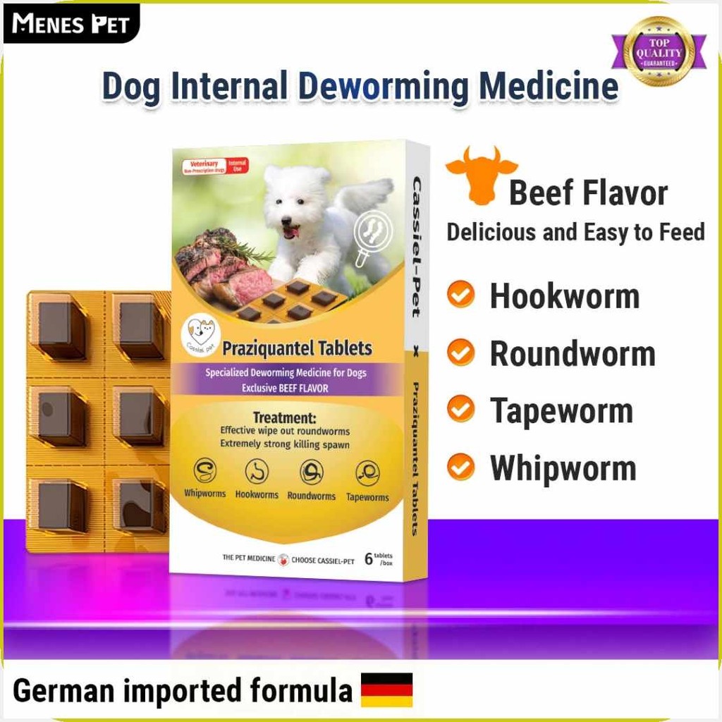 Menesc Tablet)rr>Anti)Wo?Tick*U?And*I?Flea*I?Dewormer For Dogs Puppy ...