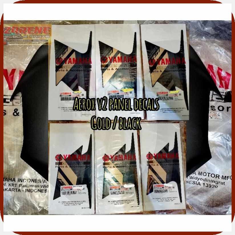Panel#c-Decals}s!`L;Sticker&Aerox&v2&gold/black&Yamaha&Genuine | Shopee ...