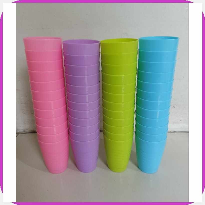 SMILE[Vy*12PCS{y}Plastic^iv/(BASU)$Ob/Cup$yk/Water$eW/Cup$PV/Reusable ...