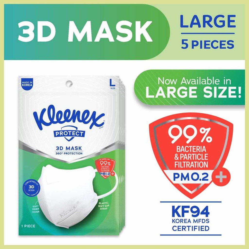 KleenexV^Protect~ho?3D*Sq?Face*Cf?Mask*Nw?KF94*YI?(Large)*kY?x*vu?5 ...
