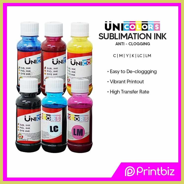 UNICOLORS^md$SublimationR~Ink/OG$Anti-Clogging^oB$100ML^g$for_w%Inkjet ...