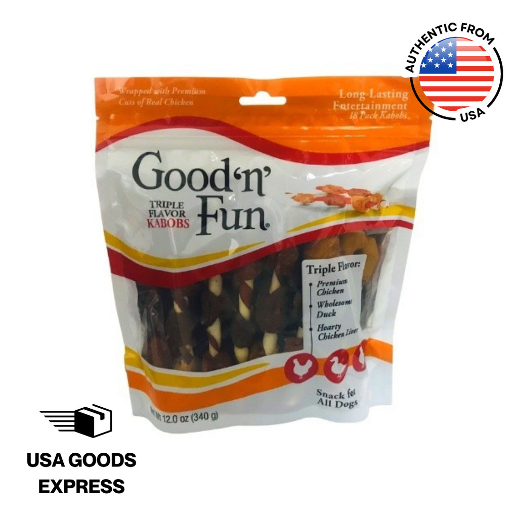 Good'N'Fun Triple Flavor Rawhide Dog Treats, 18 Pack (12 oz) | Shopee ...