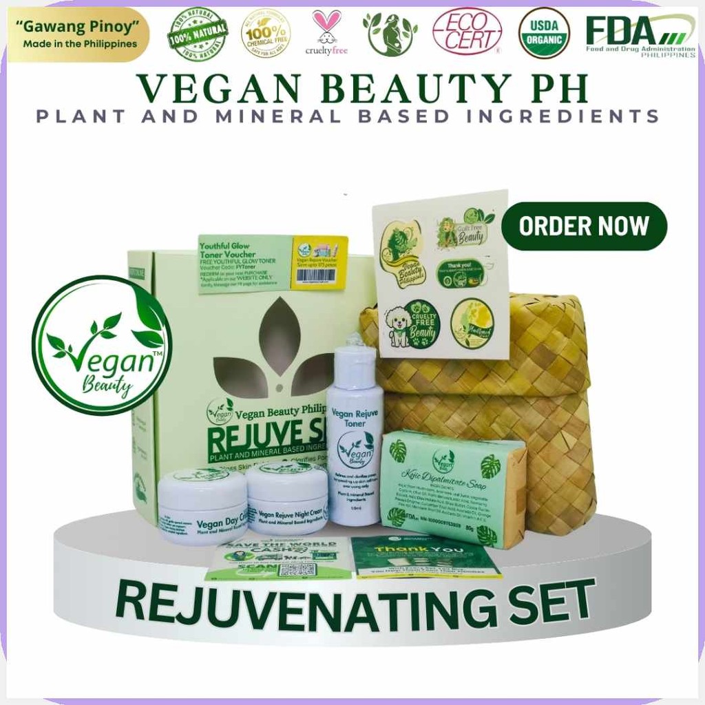 Vegan|N/Beauty.mq;Rejuvenating@mR+Skincare s+V+o+ue+yc+Set | Shopee ...