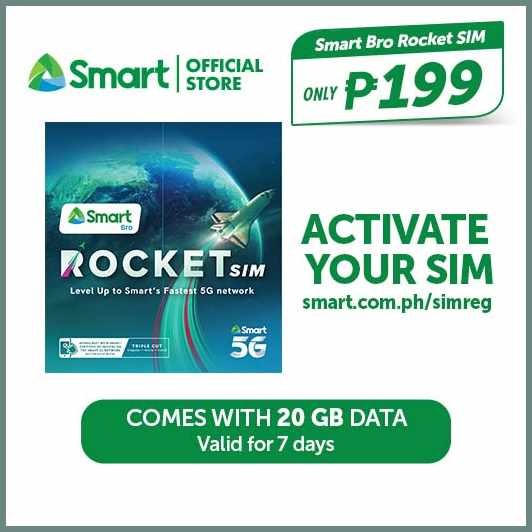 Smart)c%Bro_TY{RocketqRSim-sN199-VWith-c20gb-kData-AFor 7 Days | Shopee ...
