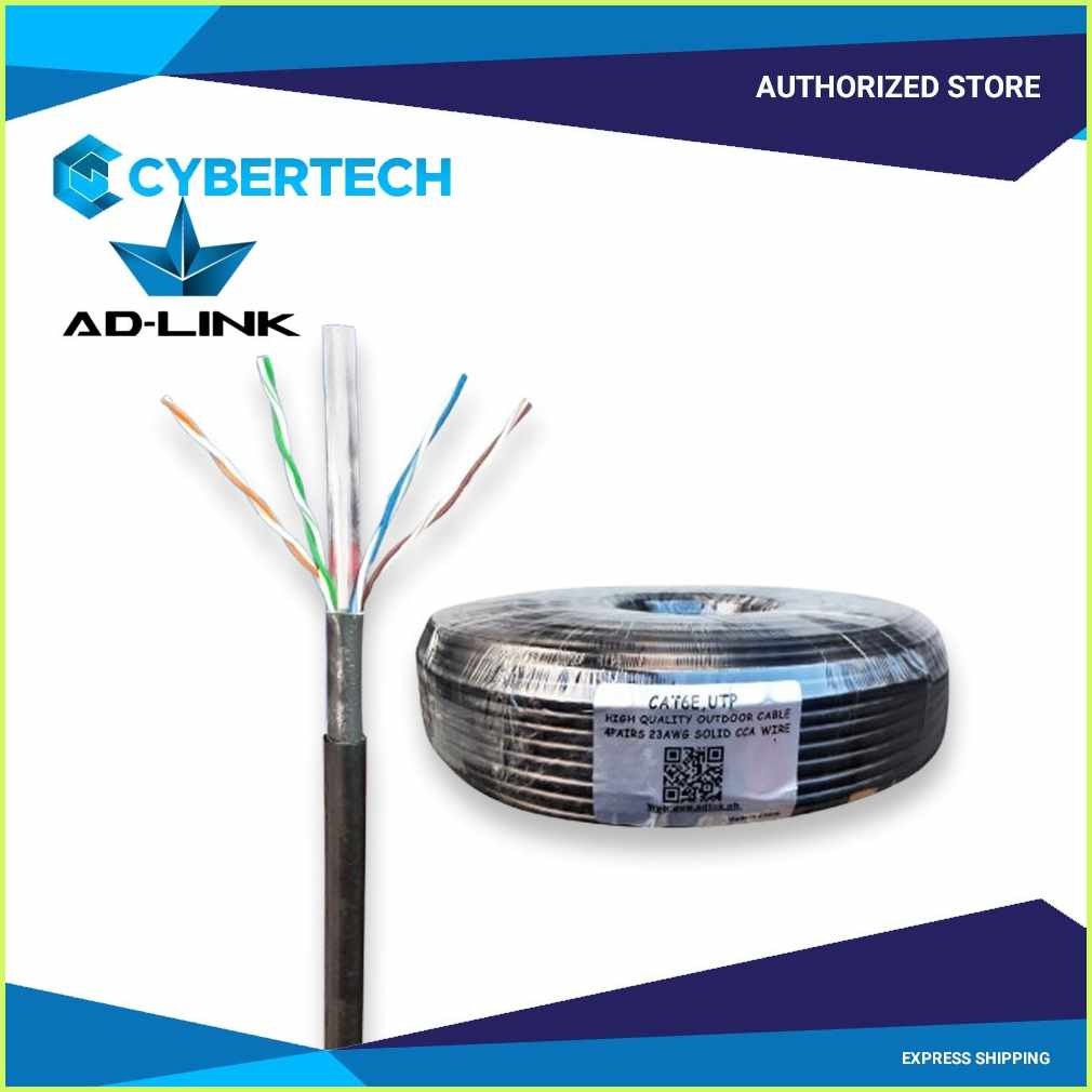 Ad-Link MP}100m>HX}Outdoor>ou}0.5mm>xo}CCA>uy}Black (AD-OU601-C100 ...