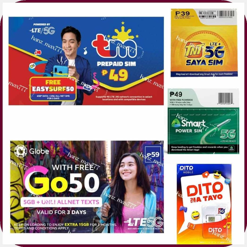 SmartpA}5G&JN&TNT&5G&TM&5G&Globe&5G&Dito 5G Upgrade Sim Card | Shopee ...