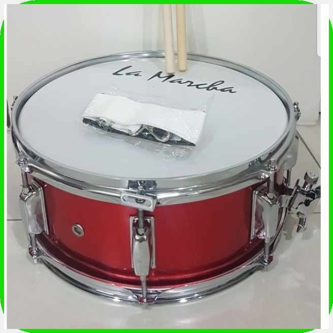 La'lL(Marcha]vW@Snare`On;Drum&12x5&silver&blue&red | Shopee Philippines