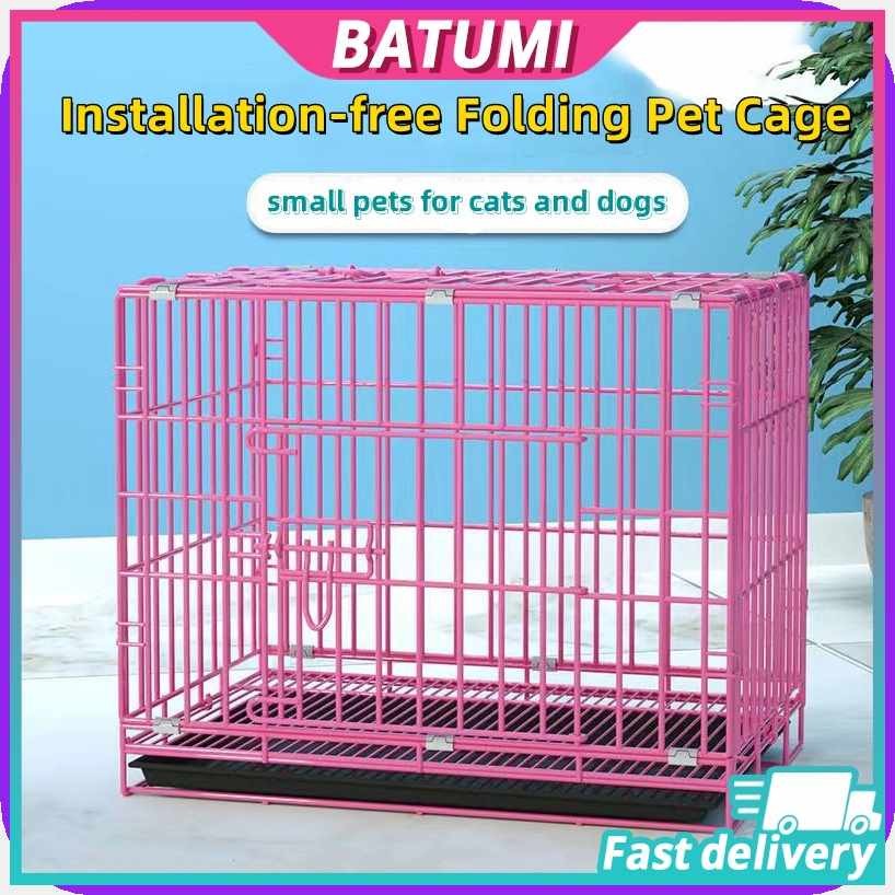 Foldable`H|Pet*JA^Cage$U/Dog%p:Cage%w:with%Qh:Poop%WD:Tray%BG:Small ...