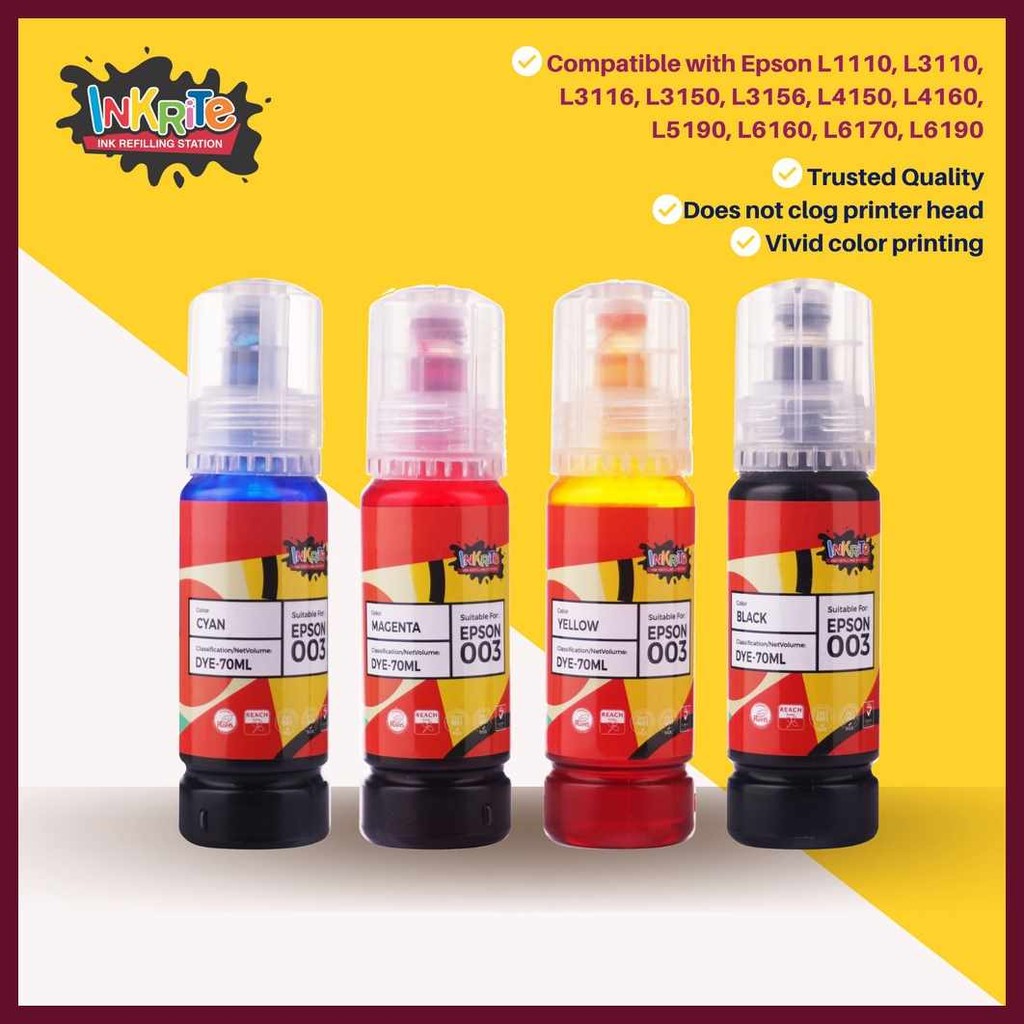 Inkrite!B[Ink?oH{for-REpsong003PVEpson[eK!L1110[Uo!L1210[SFL1250 L3110 ...