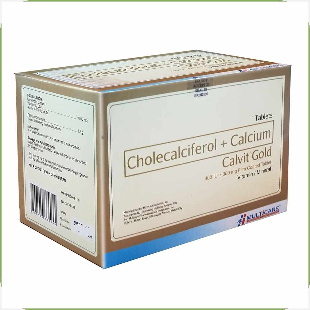 CALVIT@Hz;GOLD(X@Cholecalciferol:TC%+_gn%Calcium_es&1`pL&Film`nE&Coated ...