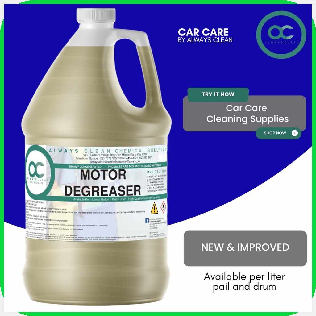 MOTOR-G@DEGREASER'TN*WATER%km_BASED;Dd`1:z_GALLON | Shopee Philippines