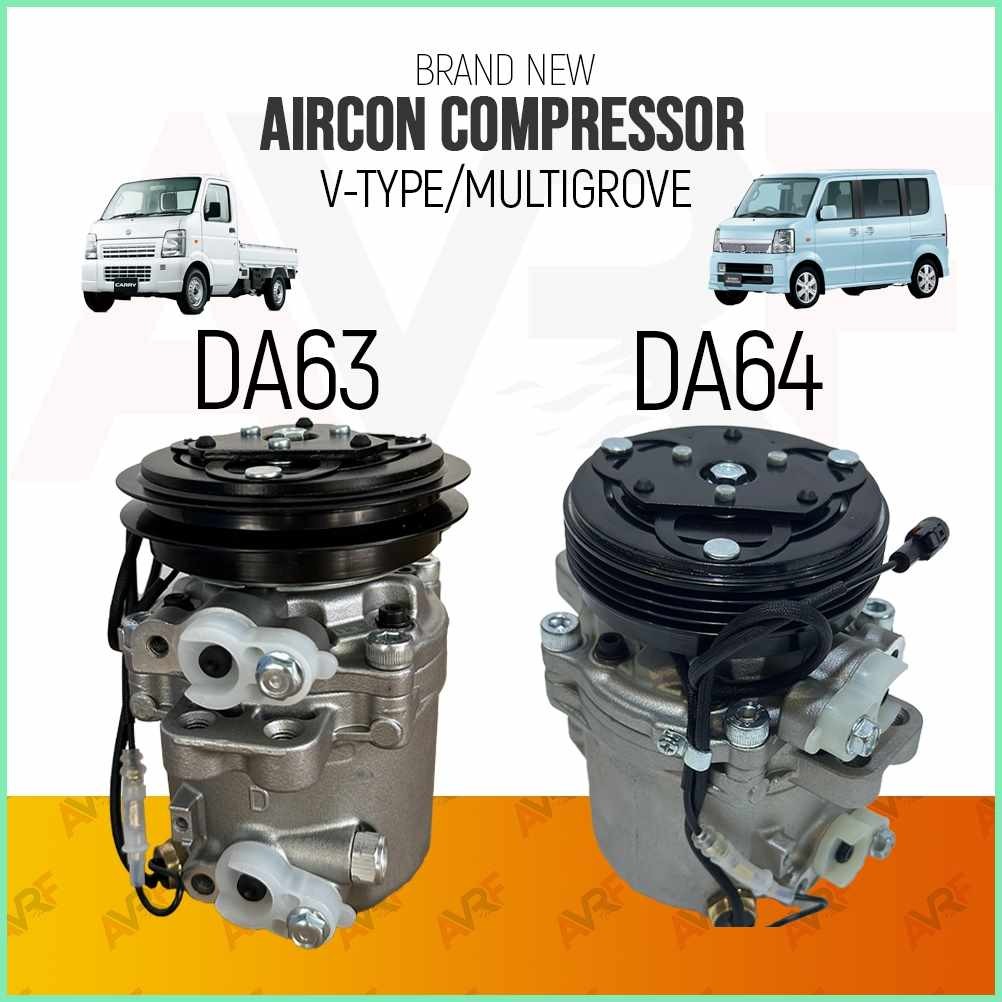 Aircon_k*Compressor`x@for!fc,sO,Suzuki!lQ,DA64/DA63!vR,(Brandnew) | Shopee Philippines