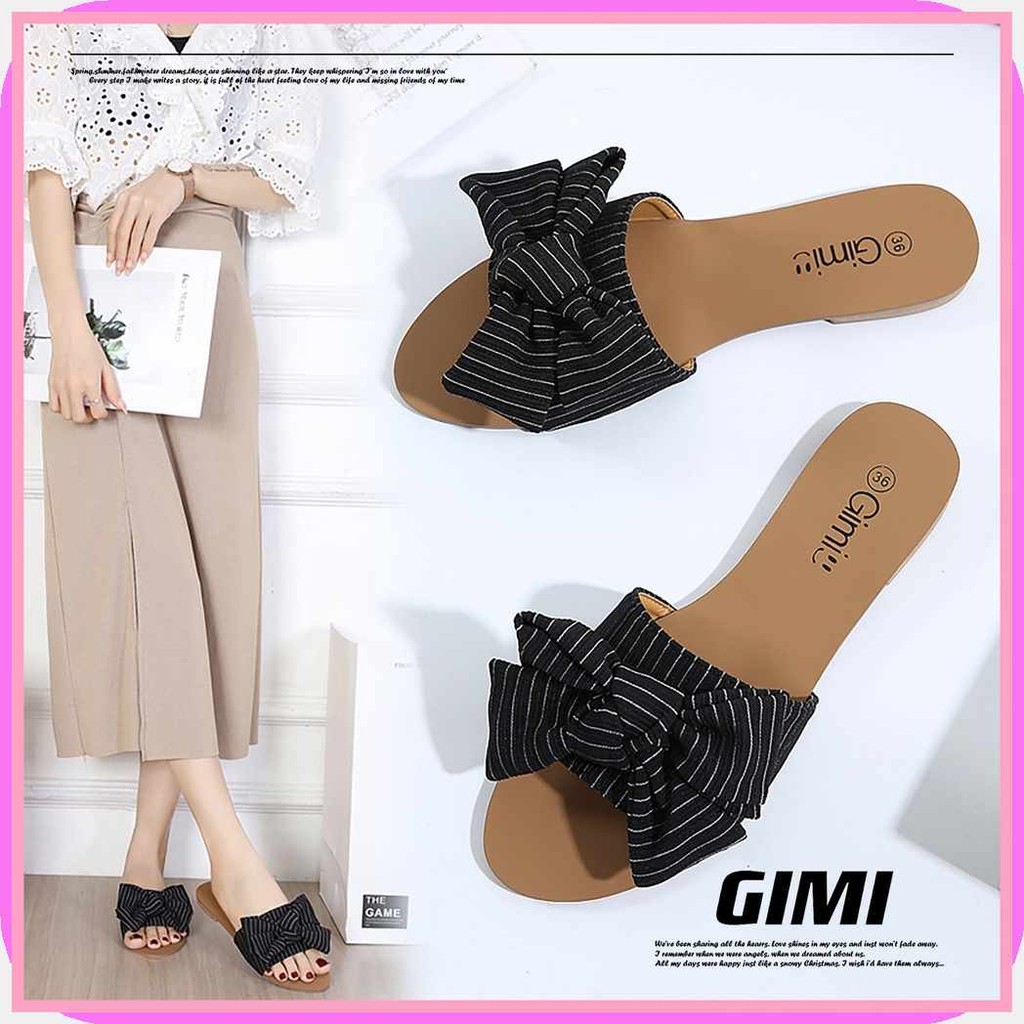 Korean[vA[Women?hZ{Shoes,PN!GIMI[WJ!Fashion[hD!Flat[dI!Slippers[AY!AY-81002 | Shopee Philippines