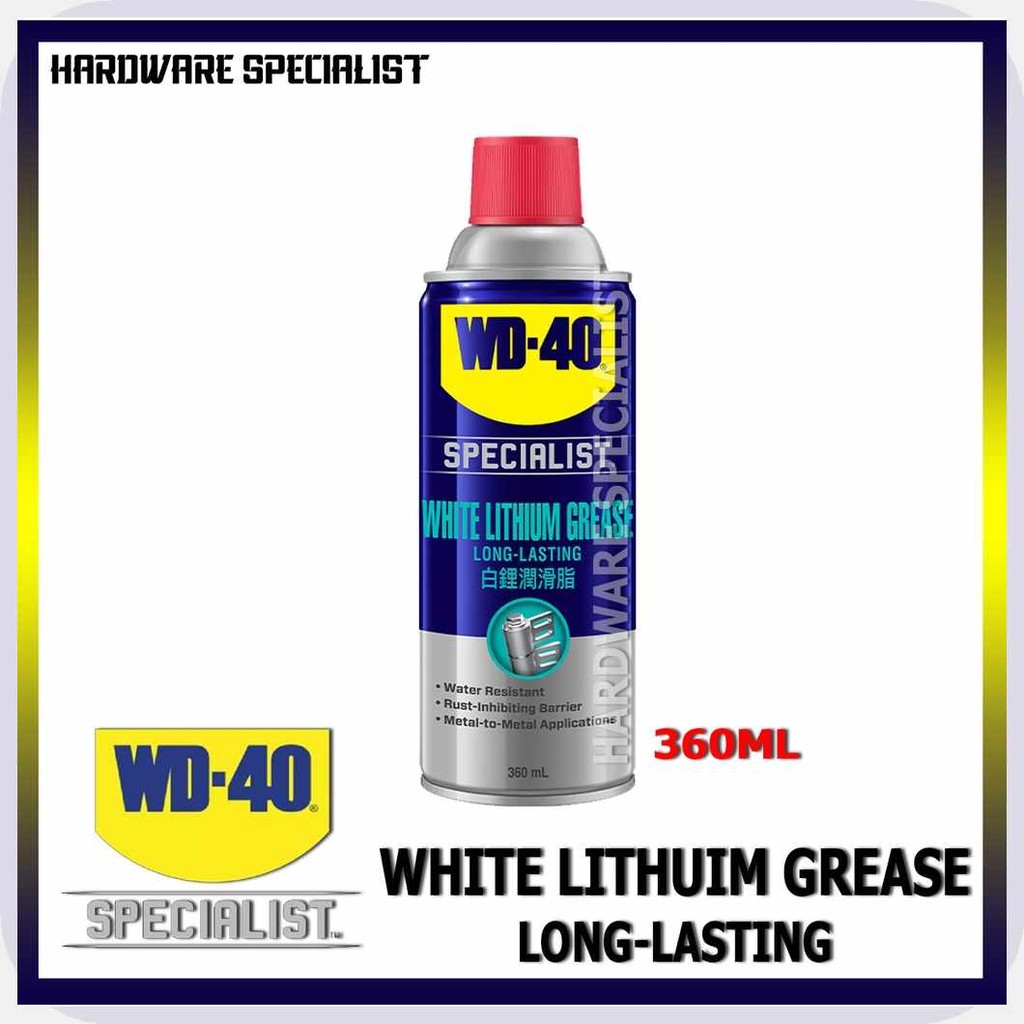 WD-40*v[Specialist}i}White}G)Lithium}L)Grease}J)Long}F)Lasting}gL)WD ...