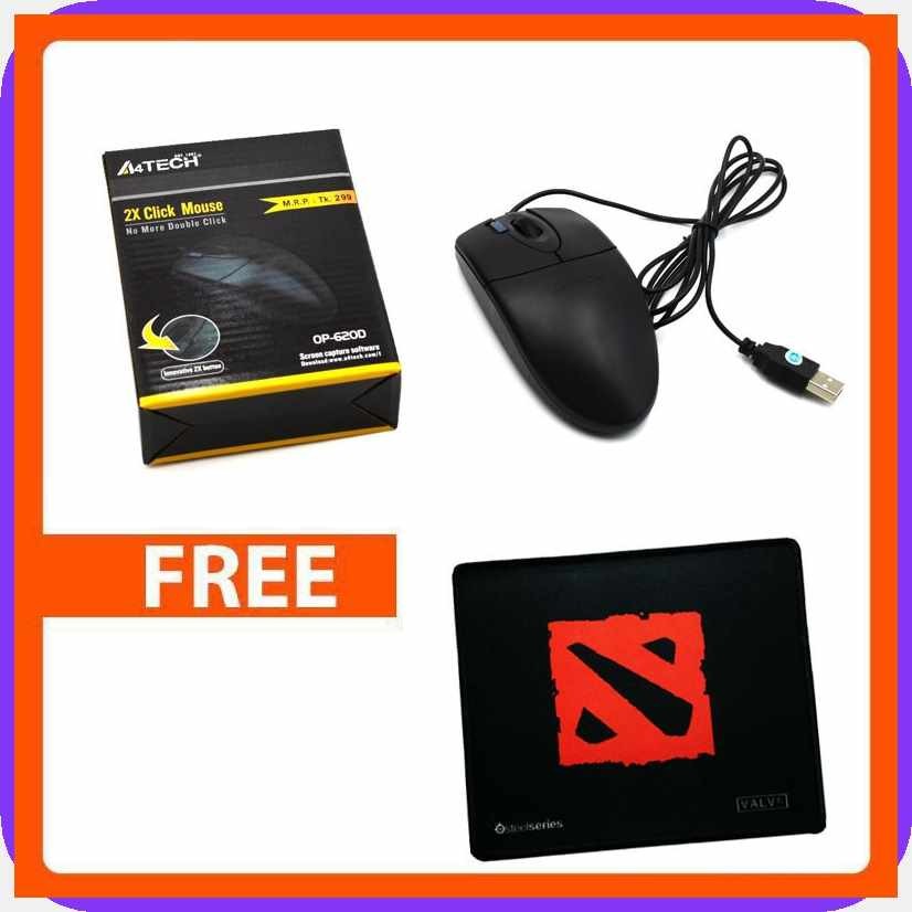 A4Tech/sI$OP-620D&E>Wired/im$USB^hE$Mouse^vw$with^Jy%free_vs%mousepad | Shopee Philippines