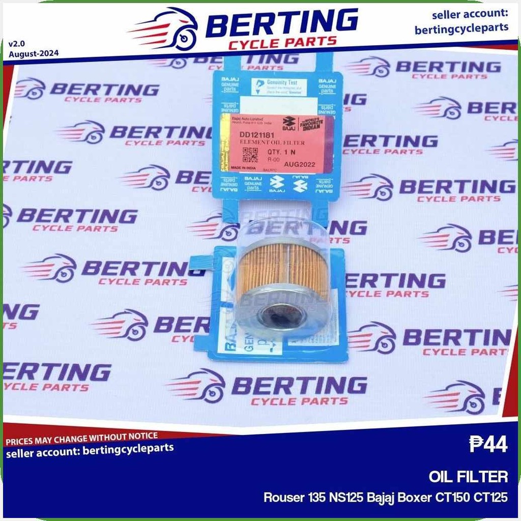 OIL}D'FILTER]Wm`Rouser[g,135!V,s+B+A+x+NS125 Bajaj Boxer CT150 CT125 ...