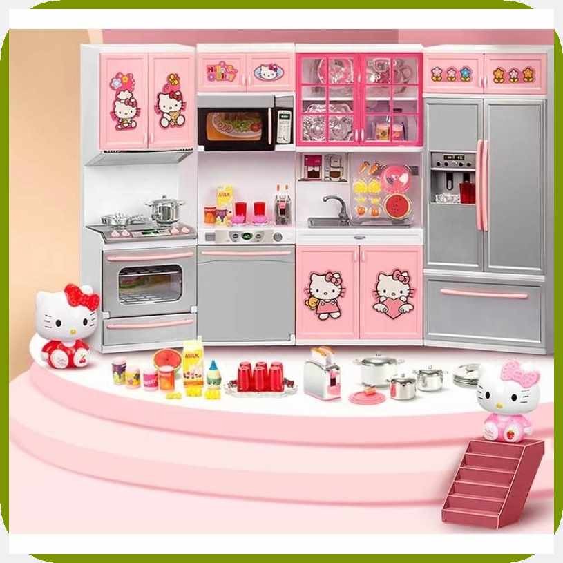 HELLO=CoNY)KITTY-Q4in1-qkitchen-iatoy-nrset-XV]gift.Kk]box | Shopee ...