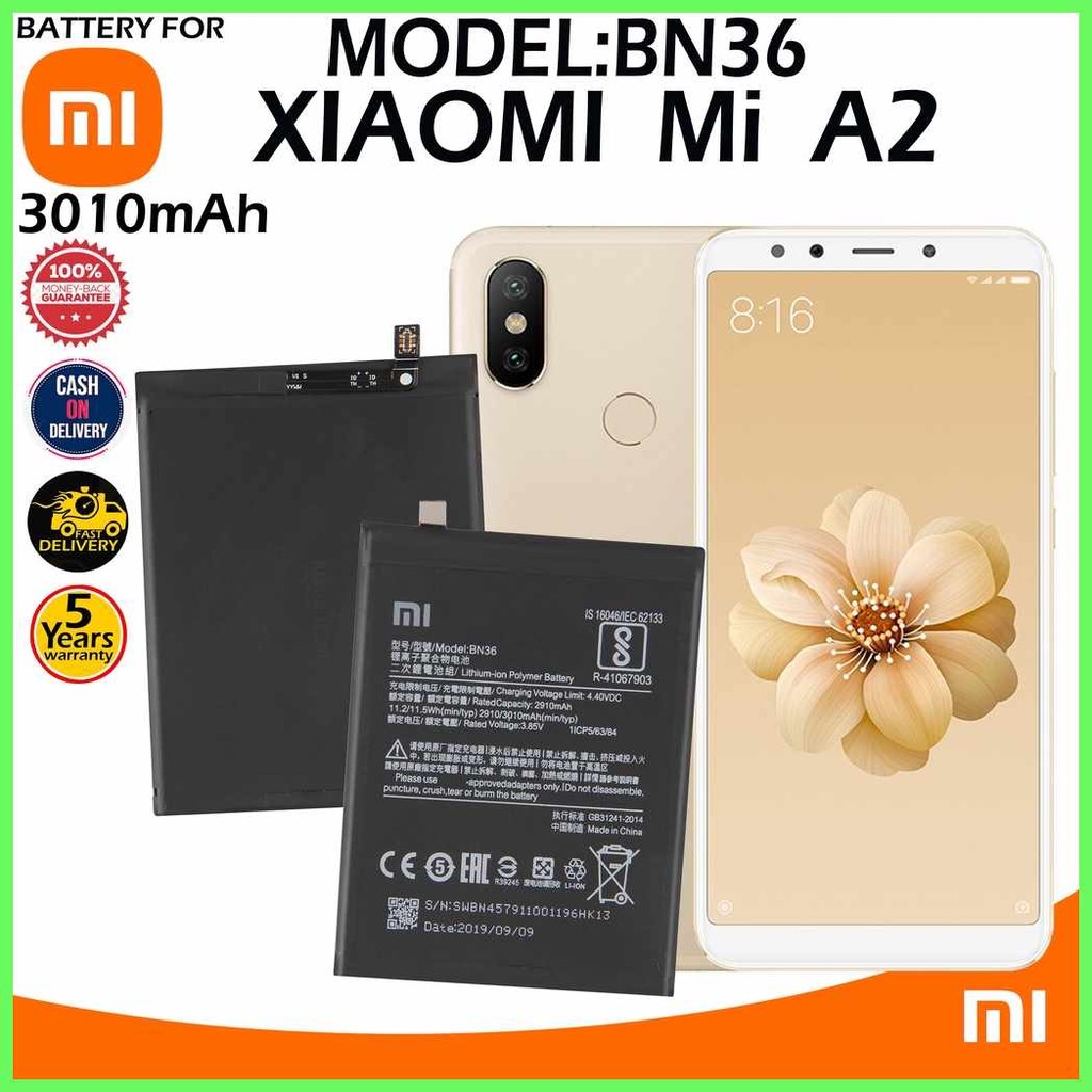 Xiaomi!caMi}Qs`A2+pc[Cv@Battery,Ea[Model,II[BN36,Uu[High,g[Quality ...