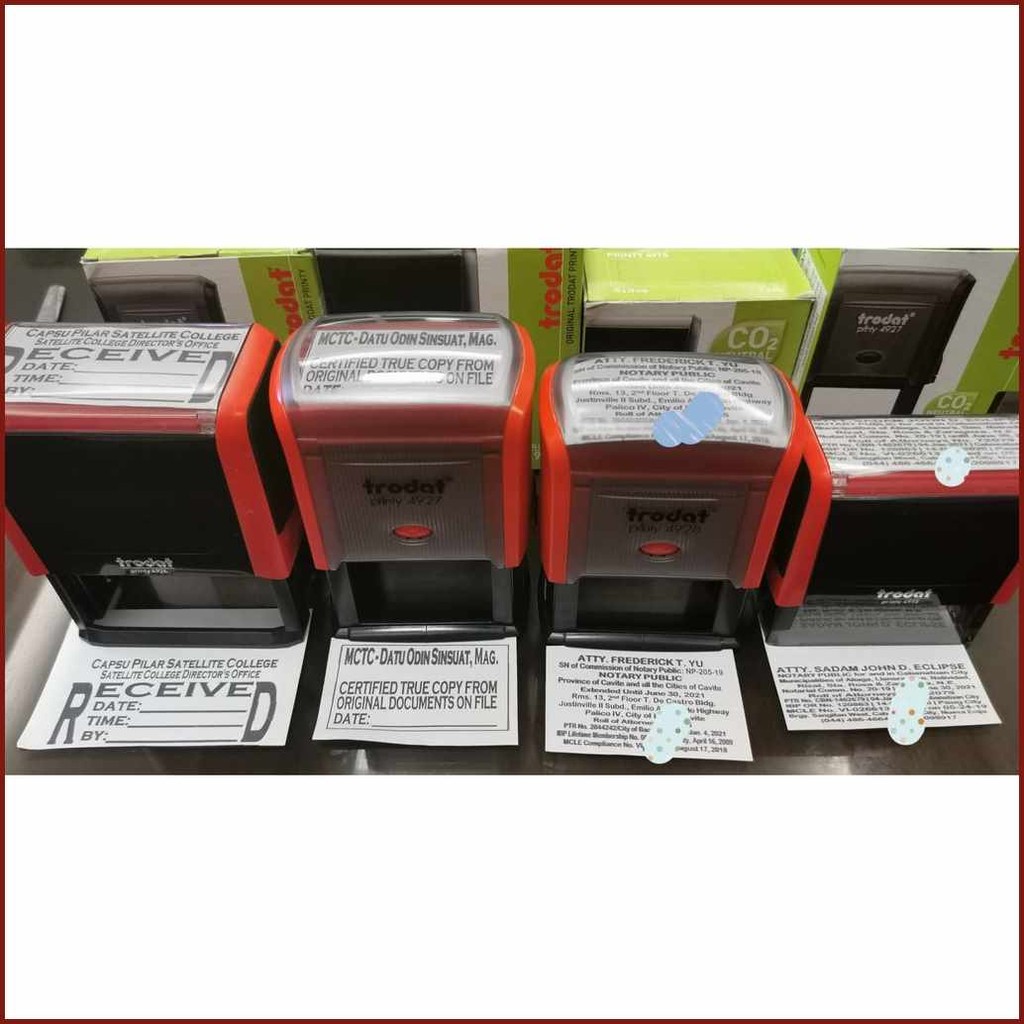 Trodat$TV/Businessbs*/^PD/Notarial$ef/Stamp$NT/Customized$TV/self$pi ...
