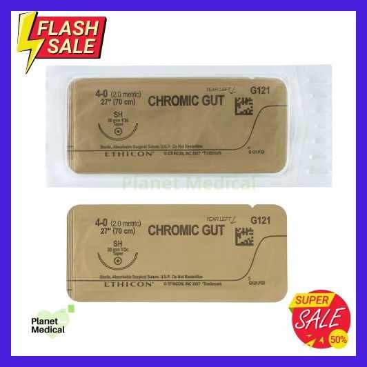 Chromic)Gn`Gut.p:4-0+gu[Hf!(2.0[Zs!Metric)[CP!27[pi!(70cm)[dW!G121 Ethicon | Shopee Philippines