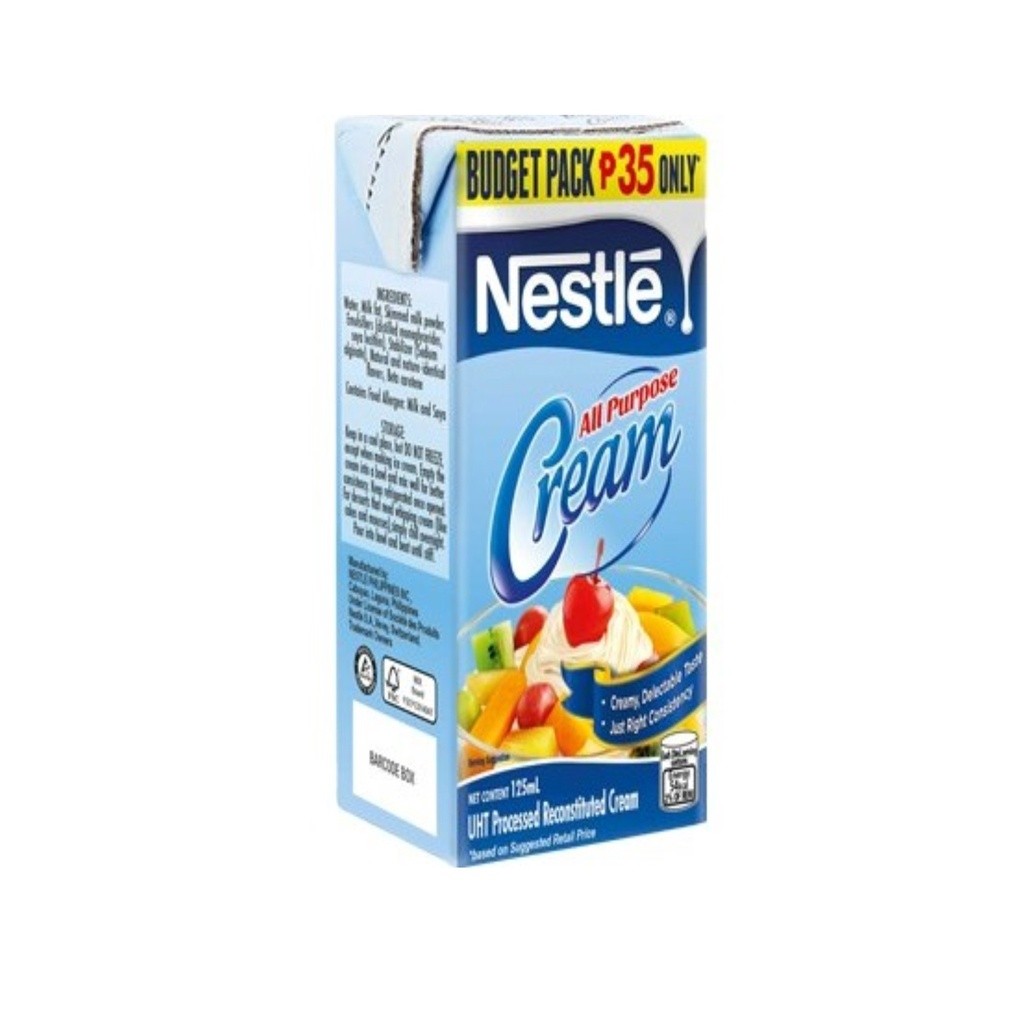 Nestle/Mn+All/e)Purpose}mw)Cream}Qz)(}vp)125ml}Dz*) | Shopee Philippines