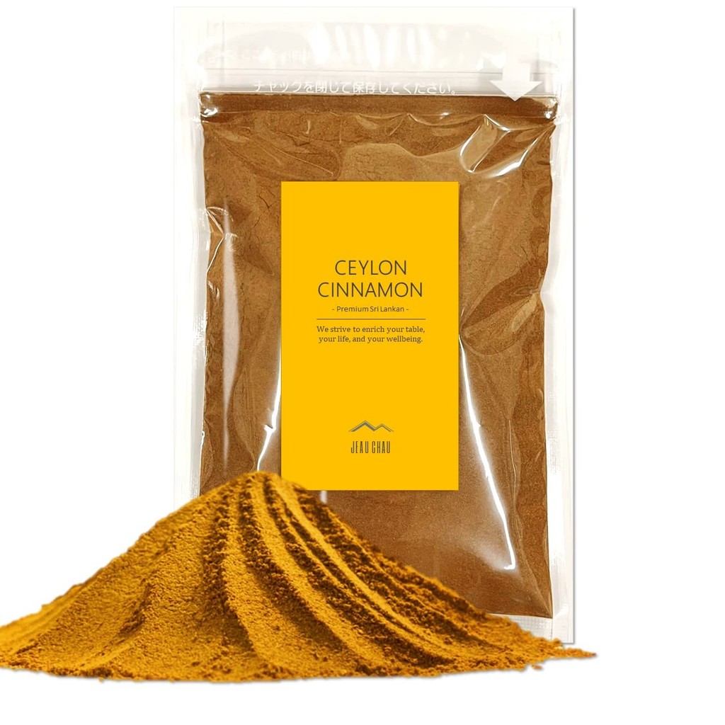 JEAU CHAU Ceylon Cinnamon Powder 50g (Sri Lankan Cinnamon) No additives ...