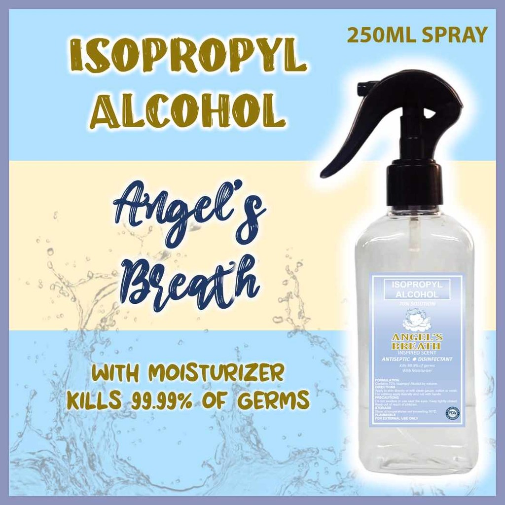 ANGELS)I>BREATH+E]250ML>s)SPRAY}u)70%}t)ISOPROPYL}Ui)ALCOHOL|fG(WITH}Mv ...